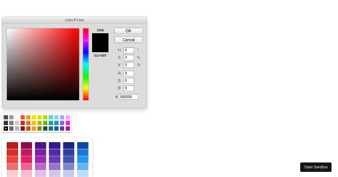 vue3 color picker example forked codesandbox