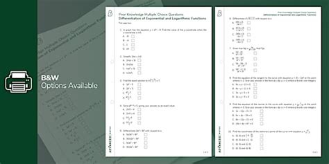Differentiation Of Exponential Functions Prior Knowledge