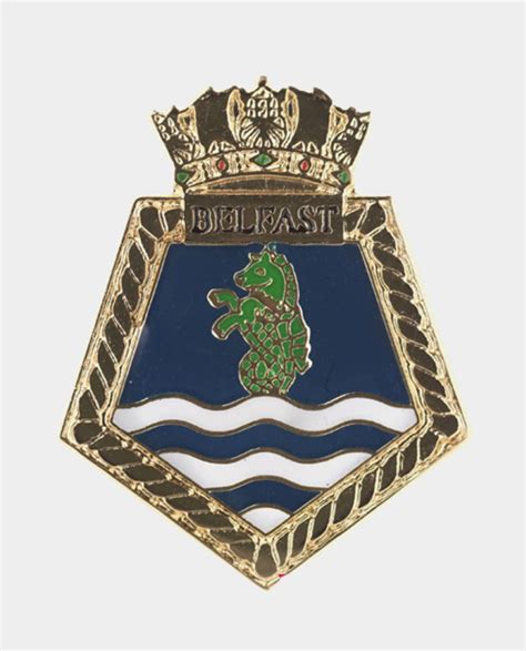 Hms Belfast Crest Pin Badge Iwm Shop