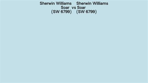 Sherwin Williams Soar Vs Soar Side By Side Comparison