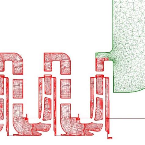 Cross Sectional View Of Computational Grid Redhexahedral Download Scientific Diagram