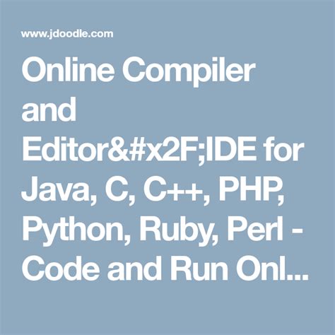 Code And Run Online Java C C PHP Python Ruby Perl