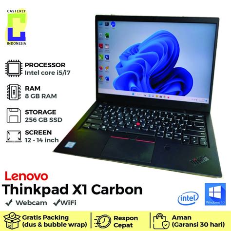 Jual Laptop Lenovo Thinkpad X Carbon I I Gen Ram Ssd Touch Screen Shopee Indonesia
