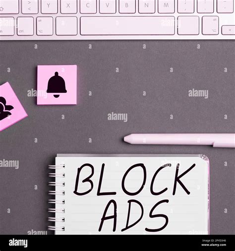 Conceptual Display Block Ads Word Written On Program That Will Remove