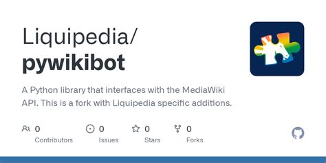 Github Liquipediapywikibot A Python Library That Interfaces With The Mediawiki Api This Is