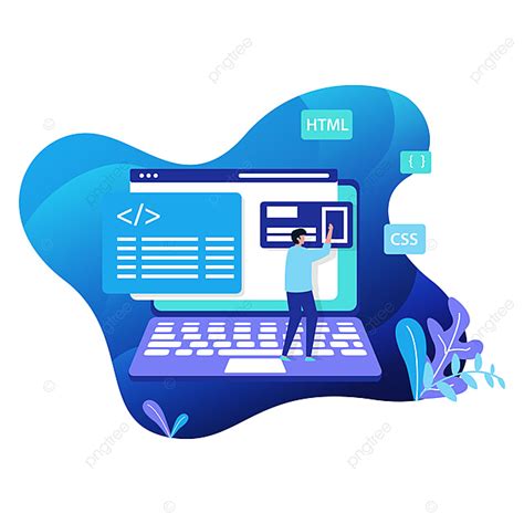 Illustration De Développement Web Moderne Png Peut être Utilisé Pour Latterrissage Pages La