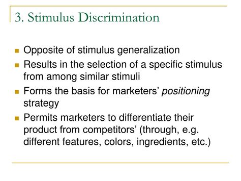 Stimulus Generalization