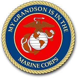 Us Marine Pride My Grandson Is In The Marine Corps Decal