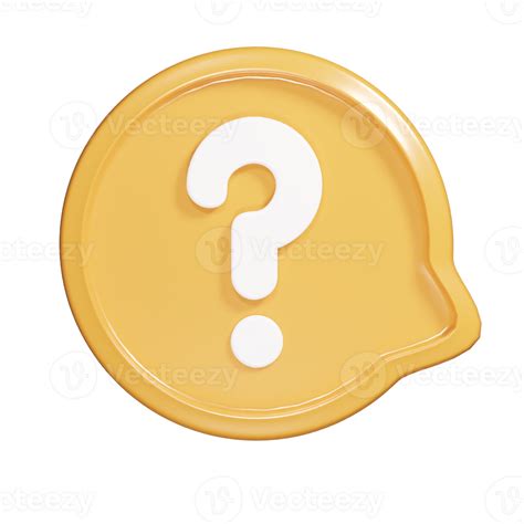 Question Icon 3d Render Illustration 41326524 Png