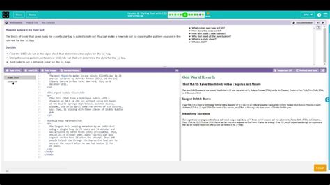 Unit 2 Lesson 6 Styling Text With Css Parts 5 6 And 7 Youtube