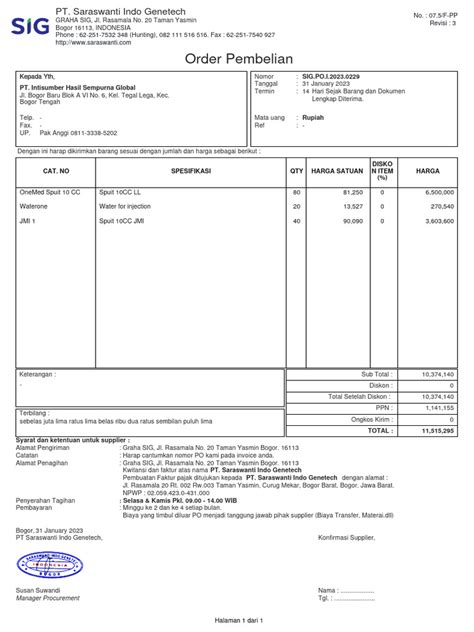 Sig Poi20230229 Pt Intisumber Hasil Sempurna Global Pdf
