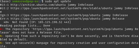 sudo apt update not working · issue 2733 · pop os pop · github