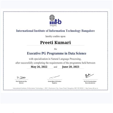 Preeti Kumari On Linkedin Iiitb Upgrad Datascience