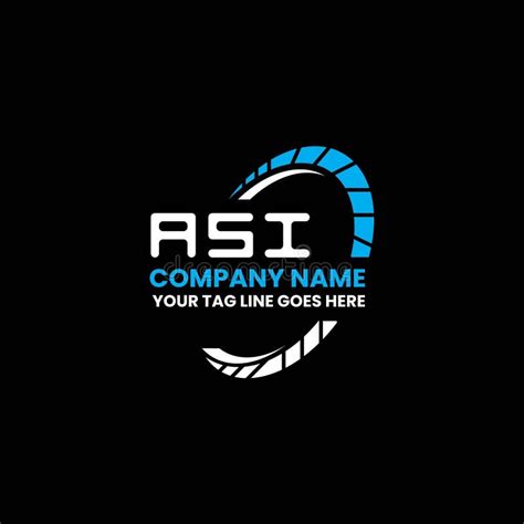 Asi Letter Logo Creative Design With Vector Graphic Asi Stock Vector