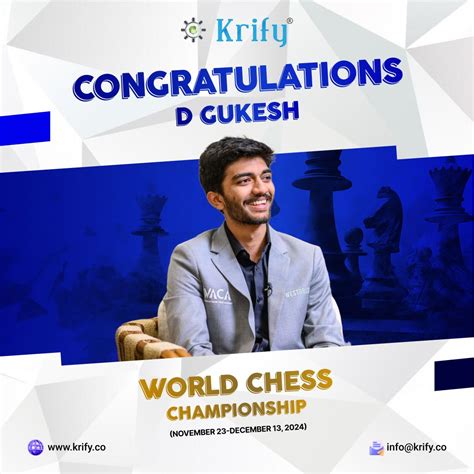 krify on linkedin krify worldchess2024 dgukesh
