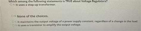 Solved Zener Diode Maintains The Output Voltage Constant Chegg