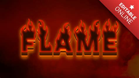 Flame Font Text Effect Generator