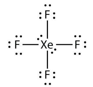 Draw The Lewis Structure For Xenon Tetrafluoride Xef4 How Many