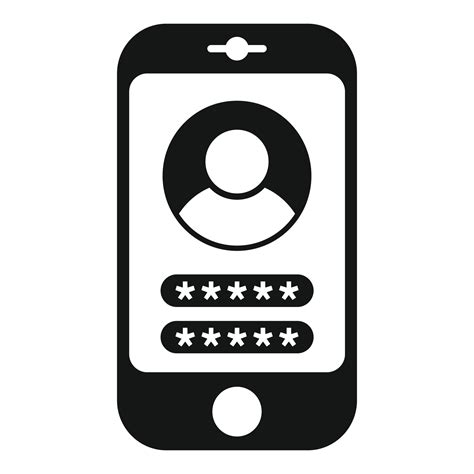 Phone Password Protection Icon Simple Vector Personal Login 20248583