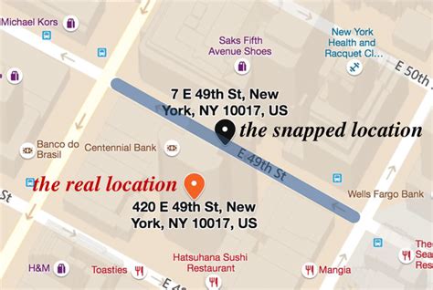 An Example Of The Real And Snapped Locations By The Roads Api