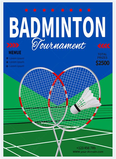 배드민턴 클럽 전단지 포스터 이미지 사진 466929189 무료 다운로드