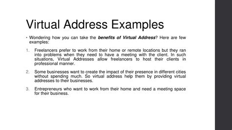 Ppt Virtual Address And Offices And Its Benefits Powerpoint