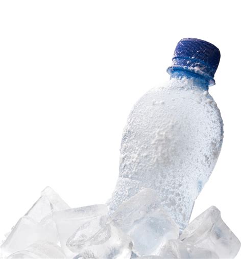 Premium Photo Frozen Bottle
