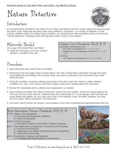 Pitter And Patter Activity Teaching Resources