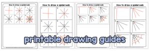 How To Draw A Spiderweb Step By Step Cobweb Drawing Tutorial Easy Peasy And Fun