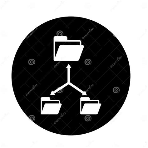 Application Structure Folder Folder Structure Icon Black Vector Graphics Stock Illustration