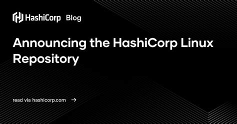 Announcing The Hashicorp Linux Repository