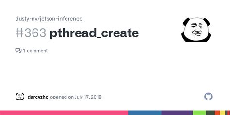 Pthread Create Issue Dusty Nv Jetson Inference GitHub