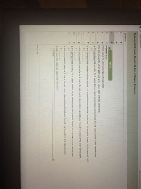 Solved Future Value For Various Compounding Periods Find