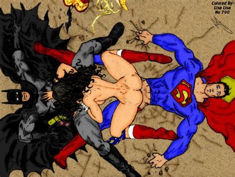 Sex Scene With Batman Superman Wonder Woman Threesomes Luscious Hentai Manga Porn