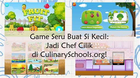 Game Seru Buat Si Kecil Jadi Chef Cilik Di