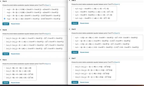 Part D Part A Choose The Correct Relative Chegg