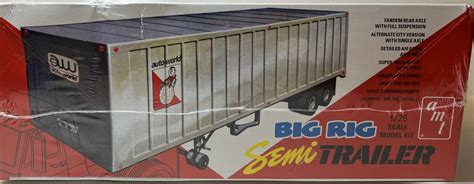 Amt Big Rig Semi Trailer 125 1164 Plastic Model Kit Trucking Equipment