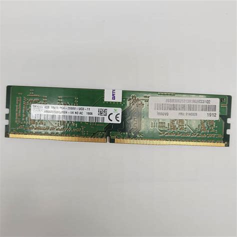 Оперативная память SKhynix DDR4 4Gb 2666MHz PC4-21300U 1R16 CL19 ...