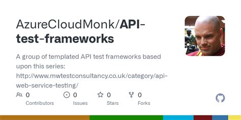 Github Azurecloudmonkapi Test Frameworks A Group Of Templated Api