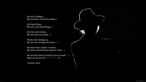 Hacker Silhouette Technology Hd Wallpaper