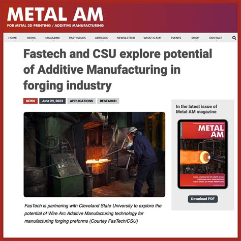 Fastech Llc And Csu Explore The Potential Of Additive Manufacturing In