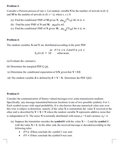 Solved Problem Consider A Poisson Process Of Rate Let Chegg