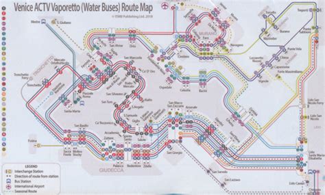 Venice Transport Map Venezia Public Transport Map Italy