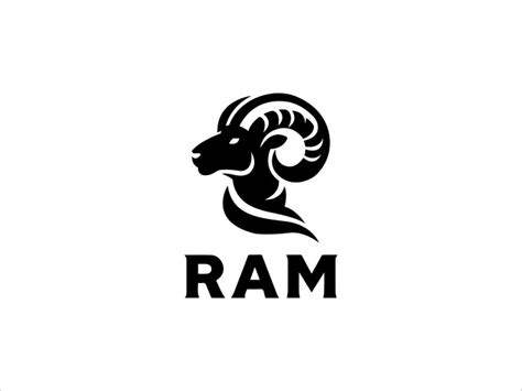 Ram Logo Design Royalty Free Vector Image Vectorstock