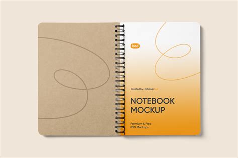 Free Open Notebook Mockup Mockupbee Free Open Notebook Mockup Mockupbee