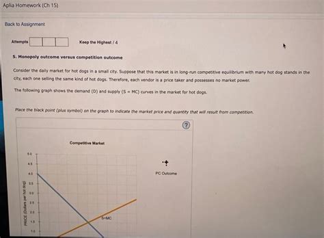 solved aplia homework ch 15 back to assignment attempts