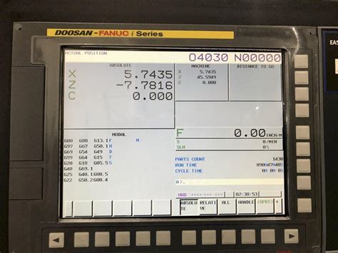 Doosan Puma 4100lb Htc 2017 With Fanuc I Series Ez Guide