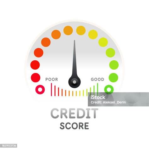 신용 점수 수준을 측정하기 위한 척도입니다 나눗셈의 눈금과 화살표가 있는 표시기 가득 찬에 대한 스톡 벡터 아트 및 기타 이미지 가득 찬 개념 검사 보기 Istock