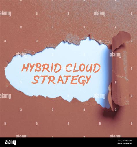 Handwriting Text Hybrid Cloud Strategy Internet Concept Cloud