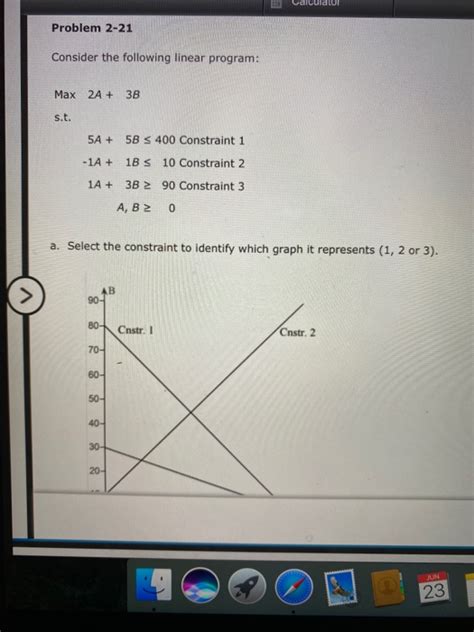 solved problem 2 21 consider the following linear program